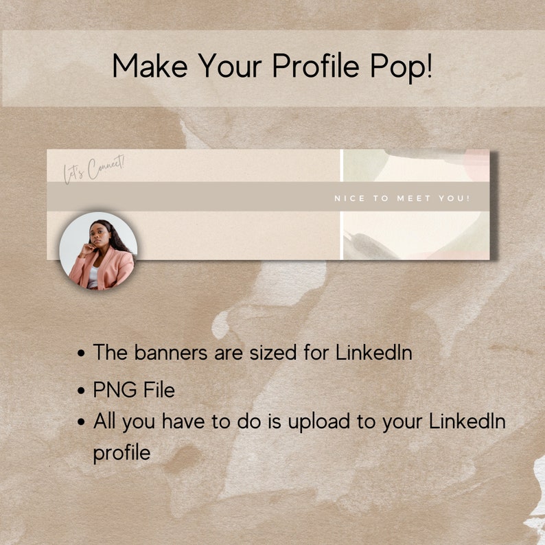 Linkedin Banner Instant Download Professional Linkedin Banner Profile ...