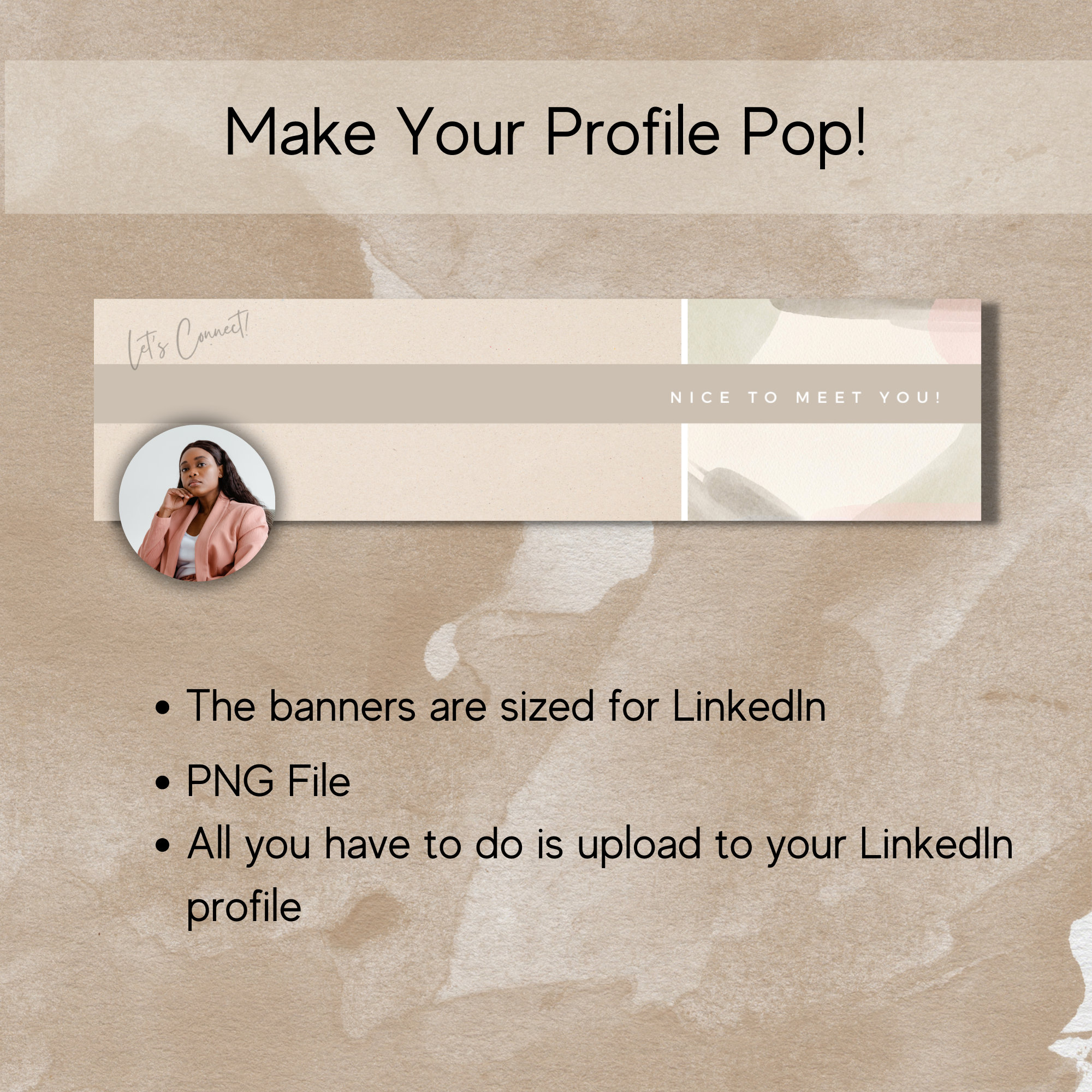 Linkedin Banner | Instant Download | Professional Linkedin Banner ...