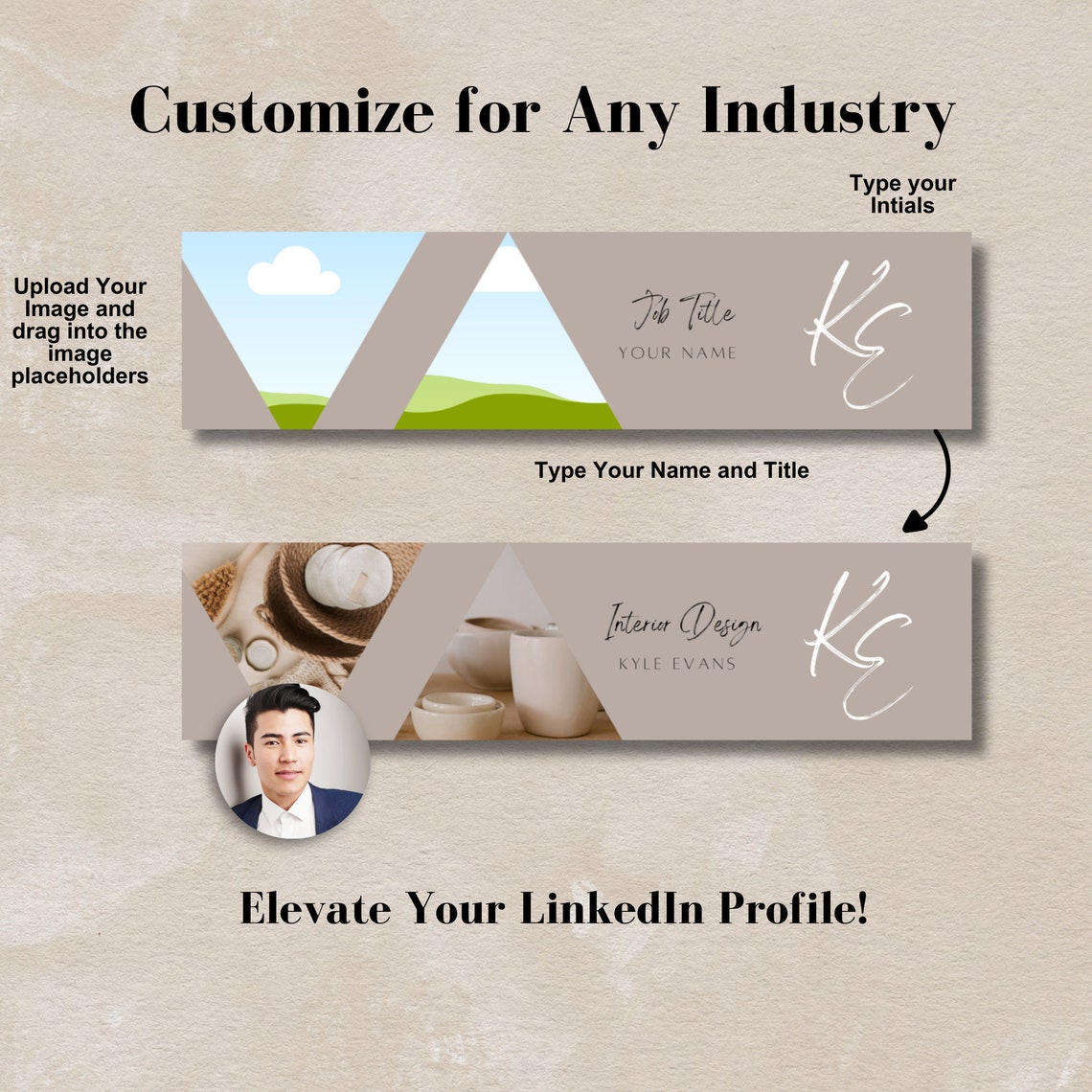 Linkedin Banner Canva Bundle | Instant Download | Professional Linkedin ...