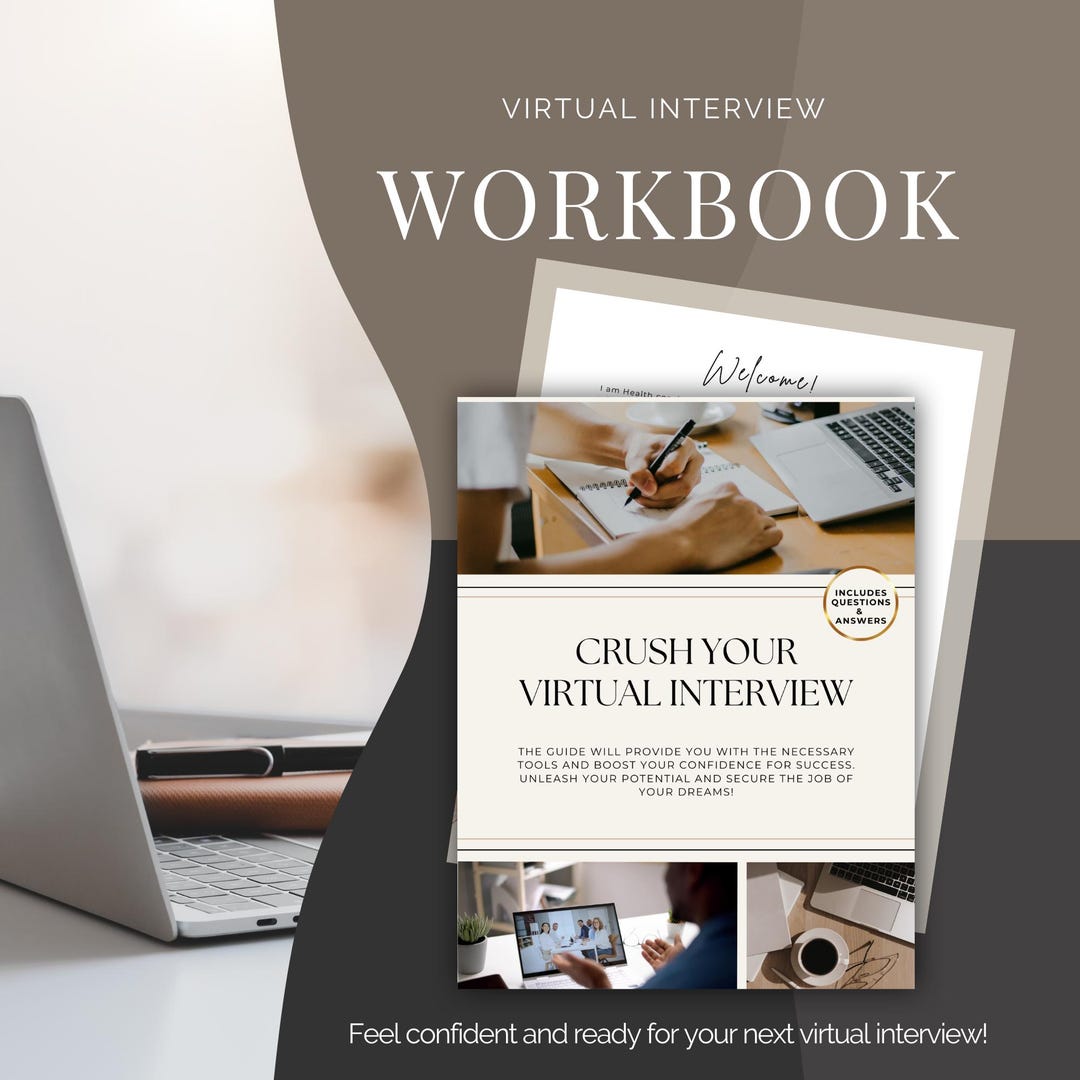 Virtual Interview Workbook | Ebook With Sample Questions, Answers, and ...