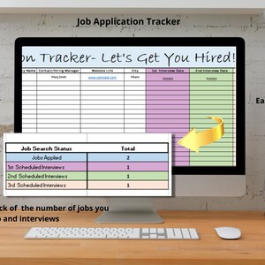 Job Application Tracker & Website Login Information Sheet| Excel ...