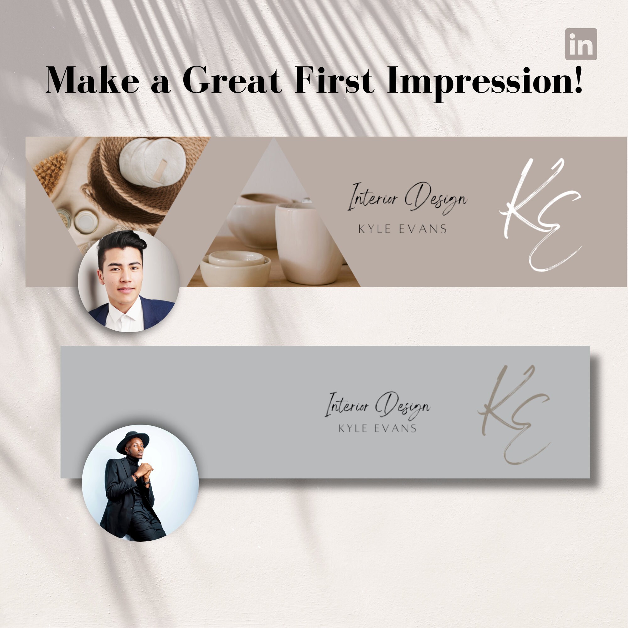 Linkedin Banner Canva Bundle Instant Download Professional Linkedin Banner Edit In Canva