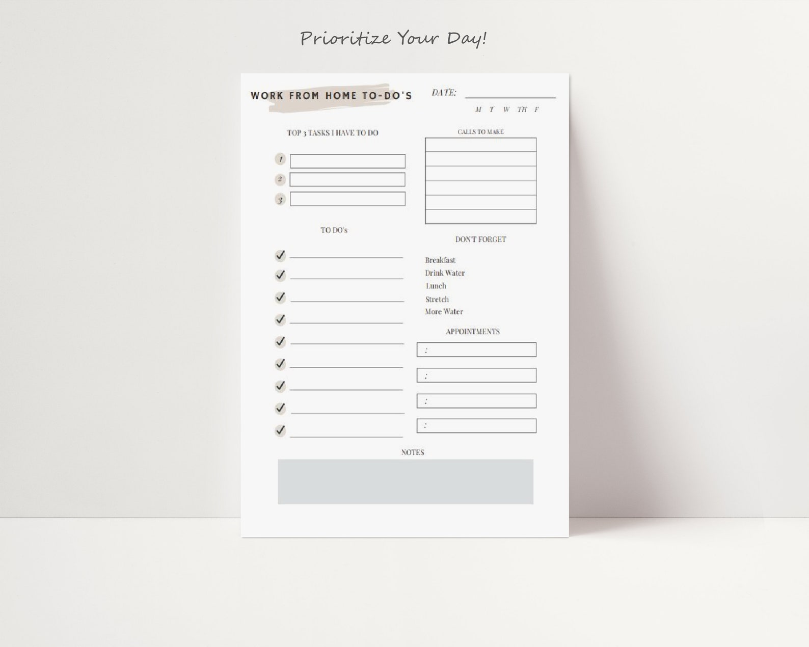 Printable Work From Home To Do List Instant Download Etsy Printable Work From Home To Do List Instant Download Etsy