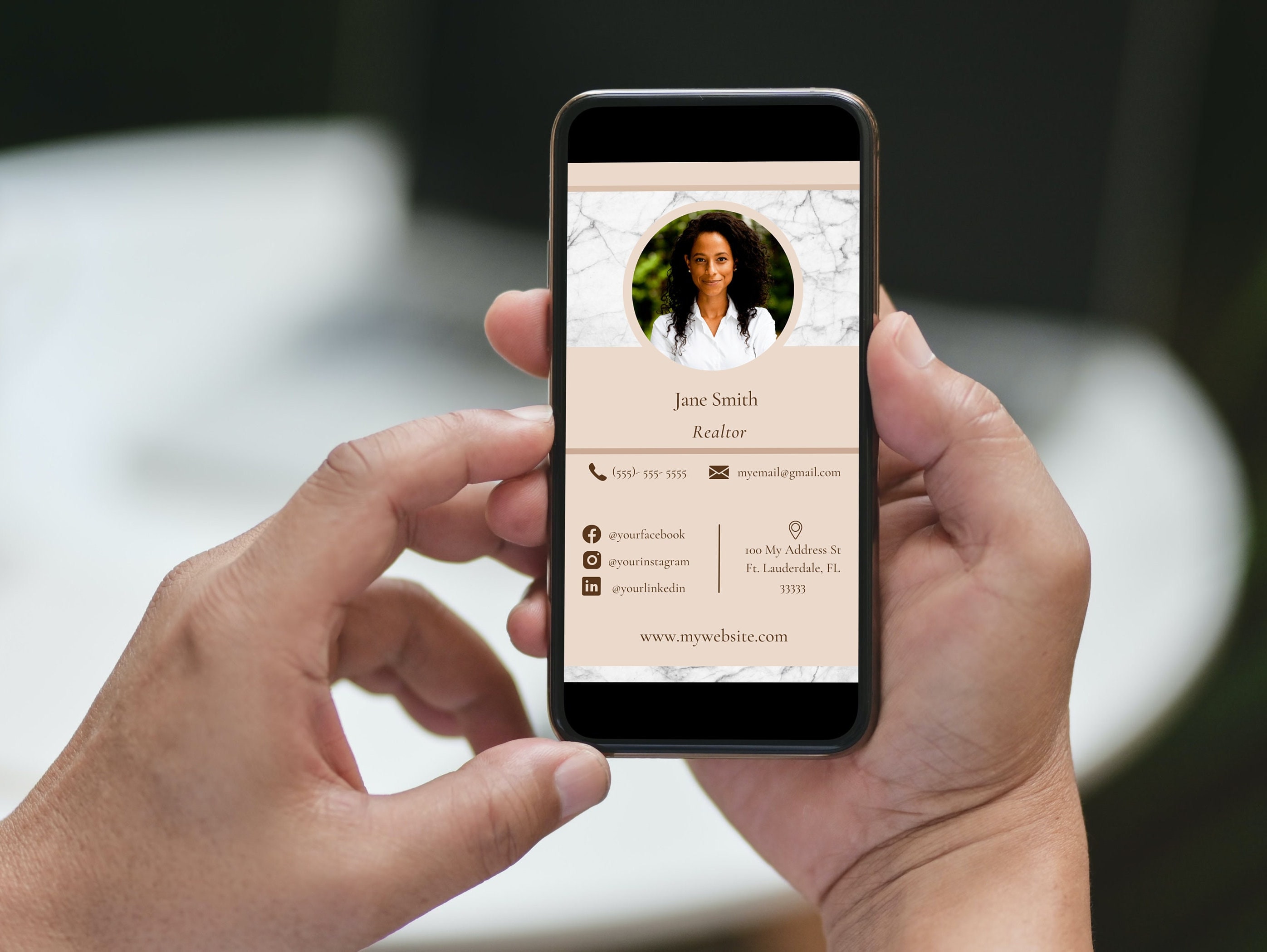 Digital Business Card Bundle- Virtual Business Card, Canva Template ...