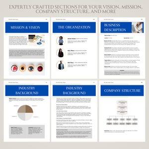 Small Business Plan Template | Business Strategy | Business Planner ...