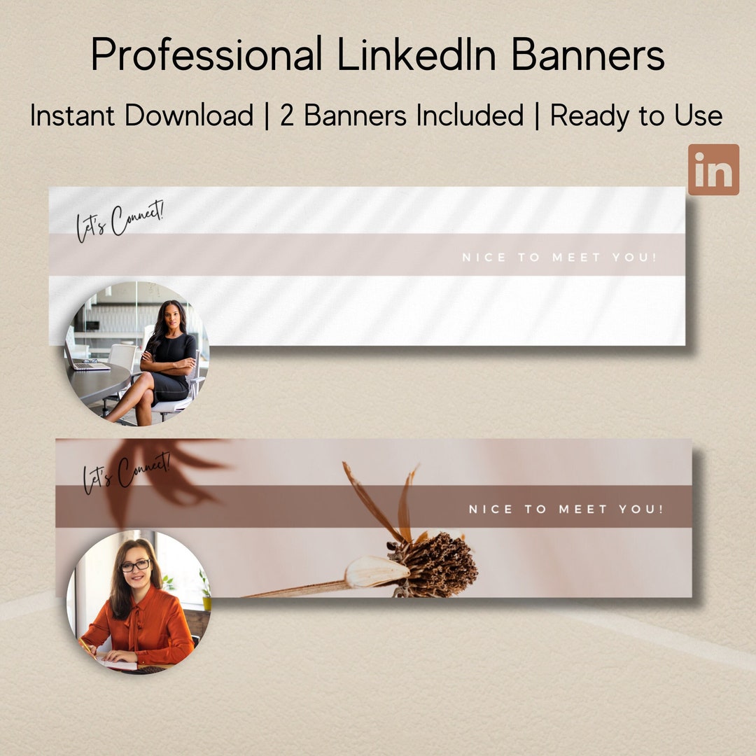 Linkedin Banner Instant Download Professional Linkedin Banner ...