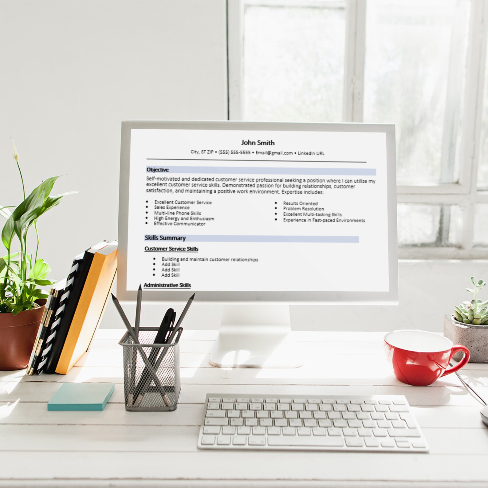 Easy Functional Resume Cover Letter and Thank You (Instant Download) - Etsy