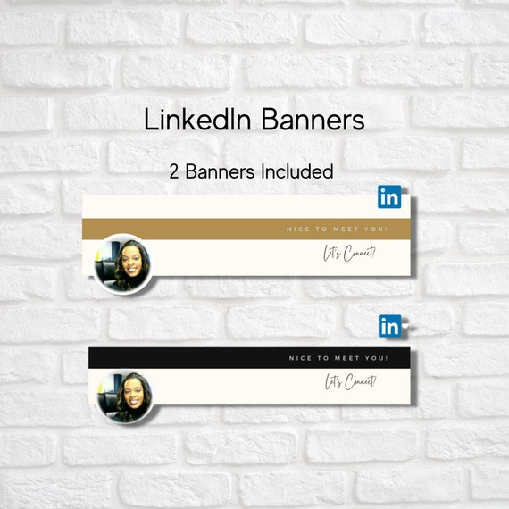 Linkedin Banner Professional Linkedin Banner Minimalist | Etsy