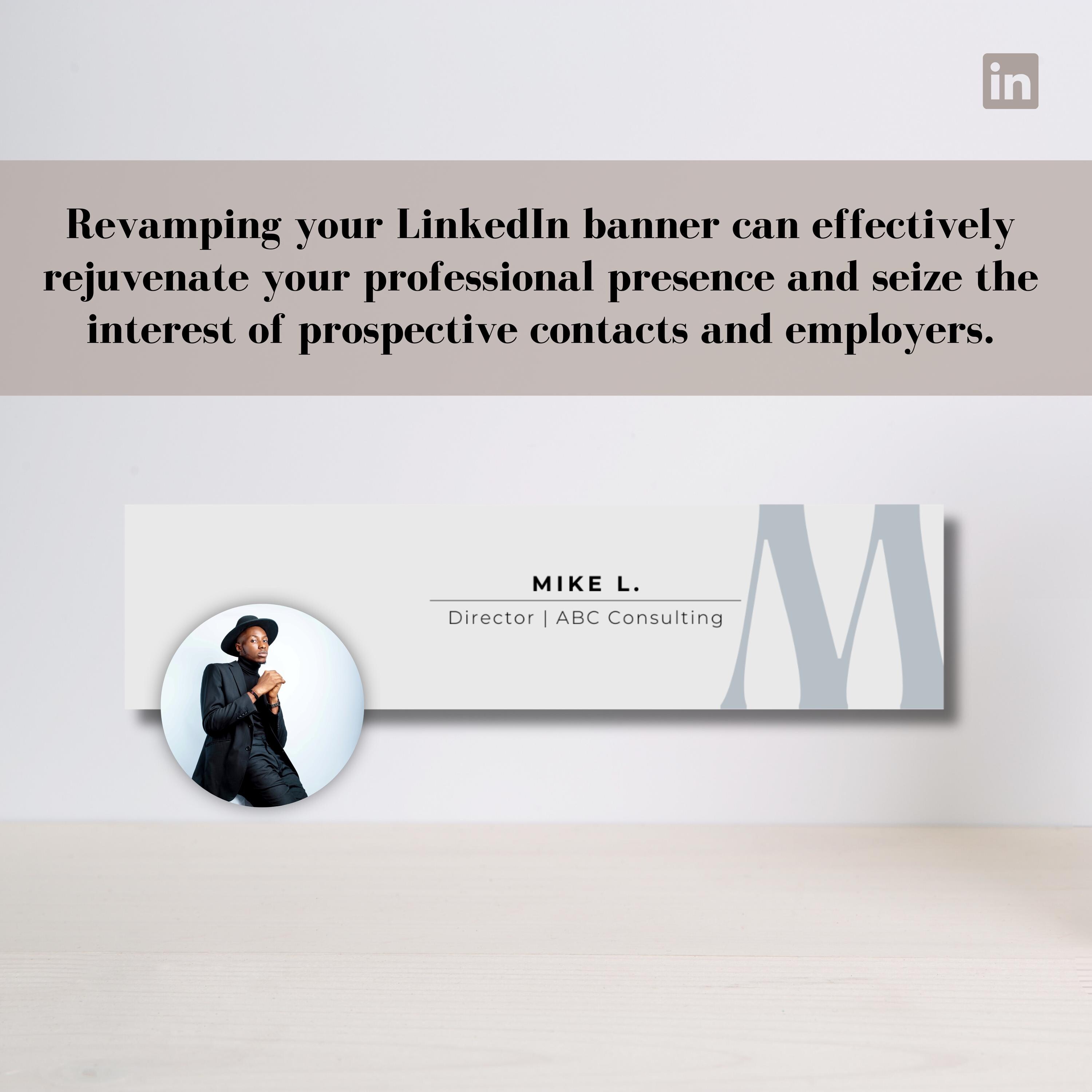 8 Linkedin Banner Customizable Bundle | With Contact Info | Canva ...