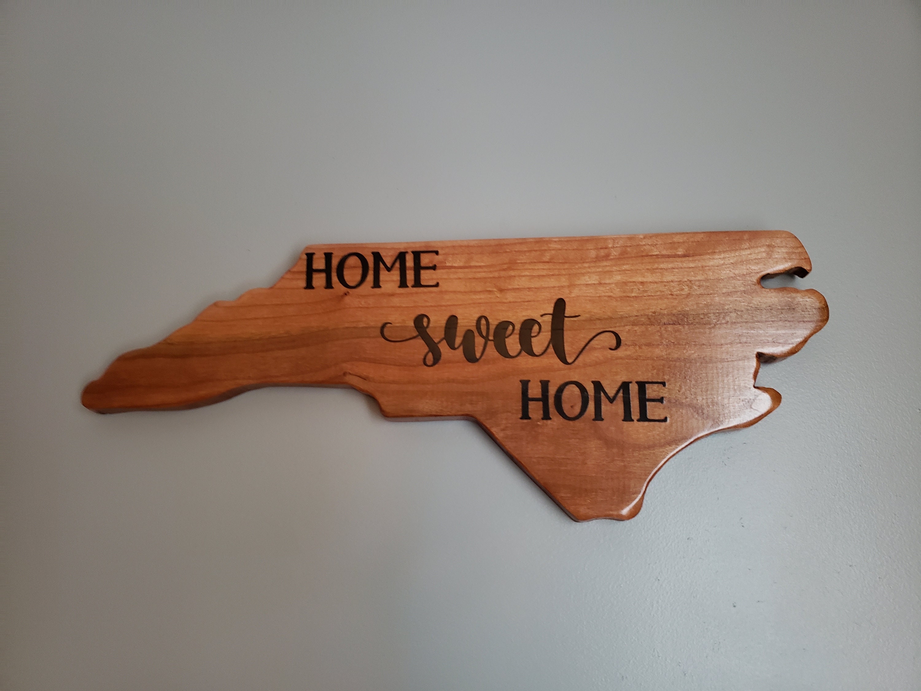 State Wall Hanger | Wooden State Outline | Personalized Wooden State ...