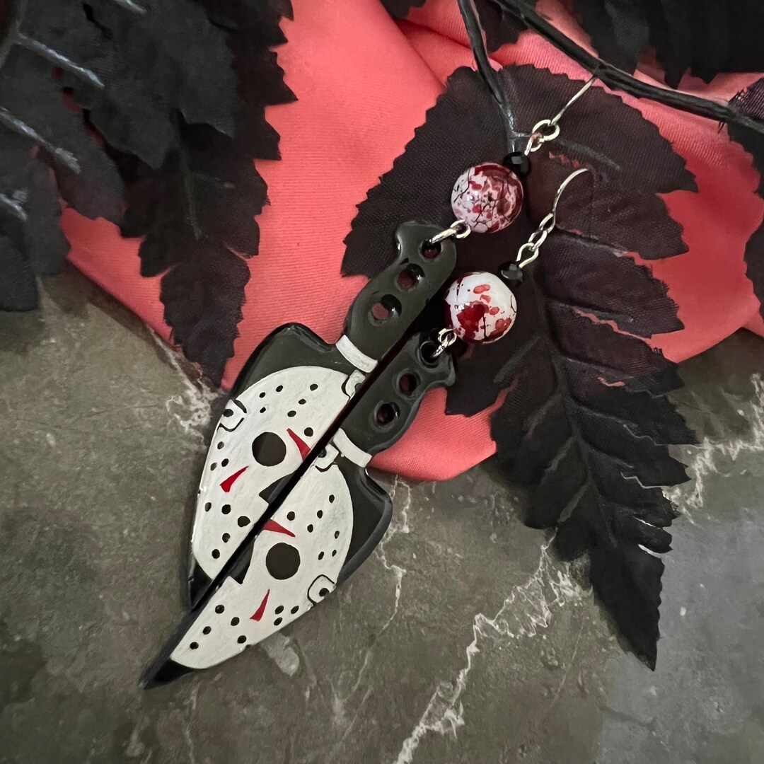 Friday the 13th, Horror Earrings, Jason Vorheese, Scary Movies ...