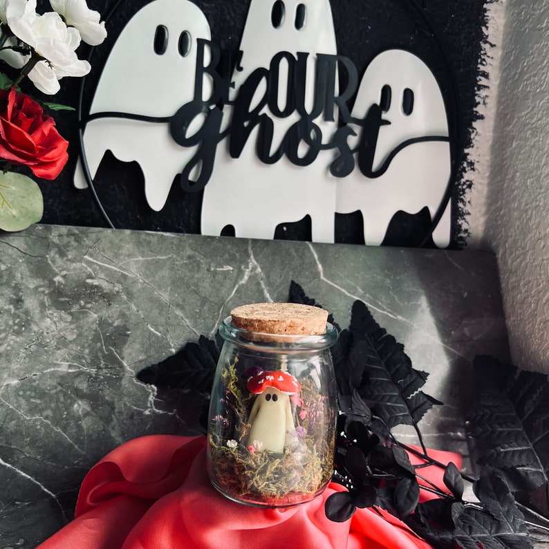 Adopt a Ghost Mushling, Glow-in-the-dark Ghost in Bottle, Halloween ...