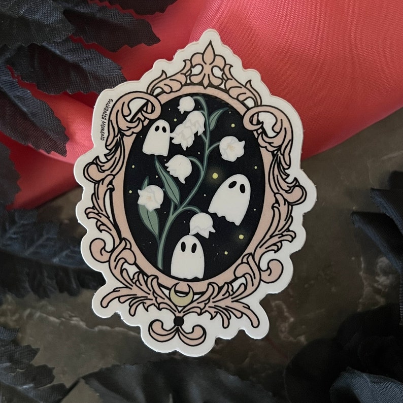 Enchanted Forest Floating Ghosts Lily of the Valley Glossy - Etsy