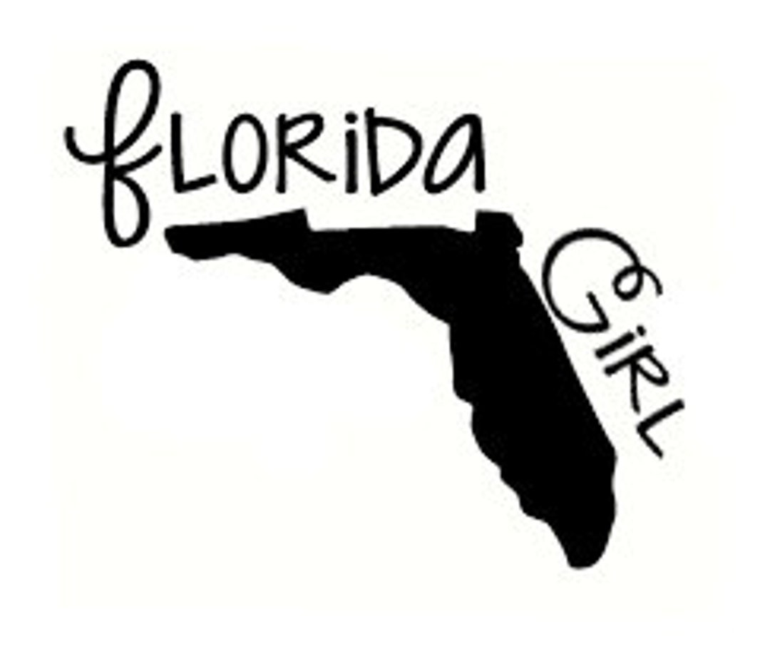 Florida Girl Vinyl Decal Etsy