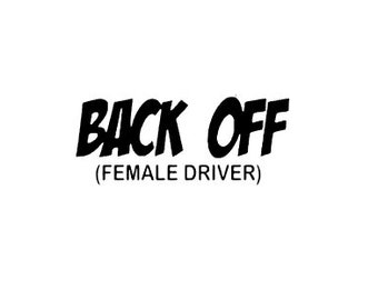 Female Driver Decal - Etsy