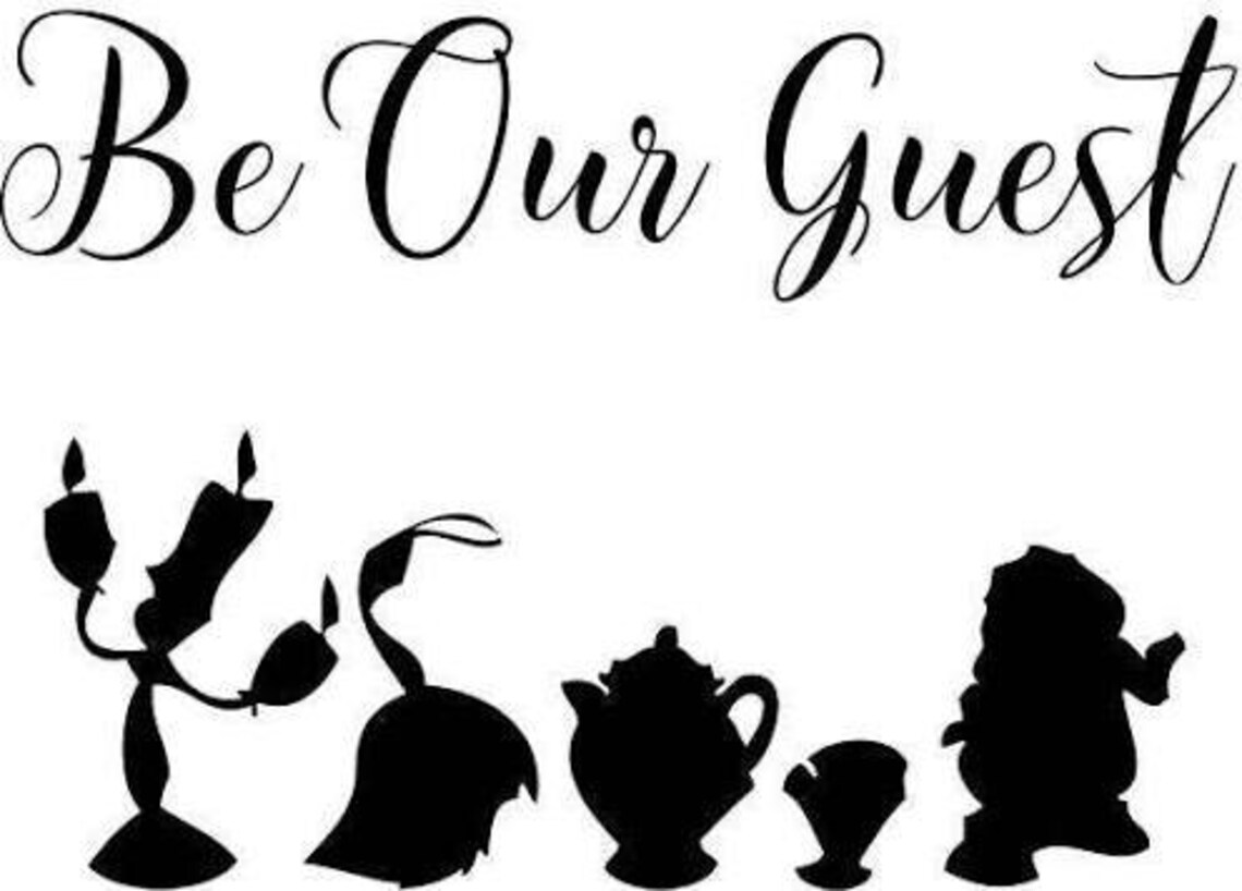 Be Our Guest Vinyl Decal - Etsy