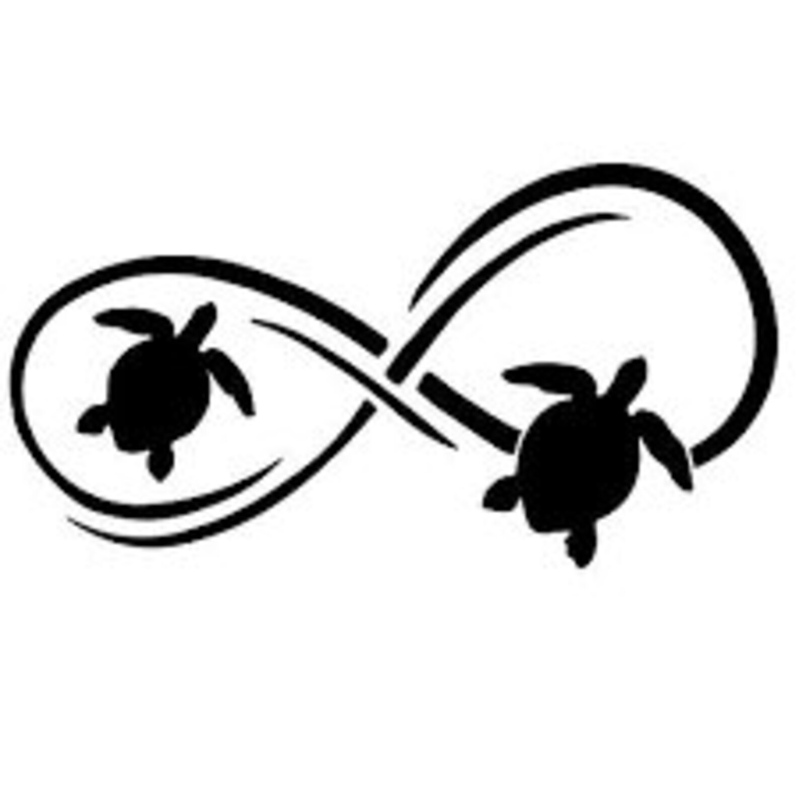 Infinity Sea Turtle Vinyl Decal - Etsy