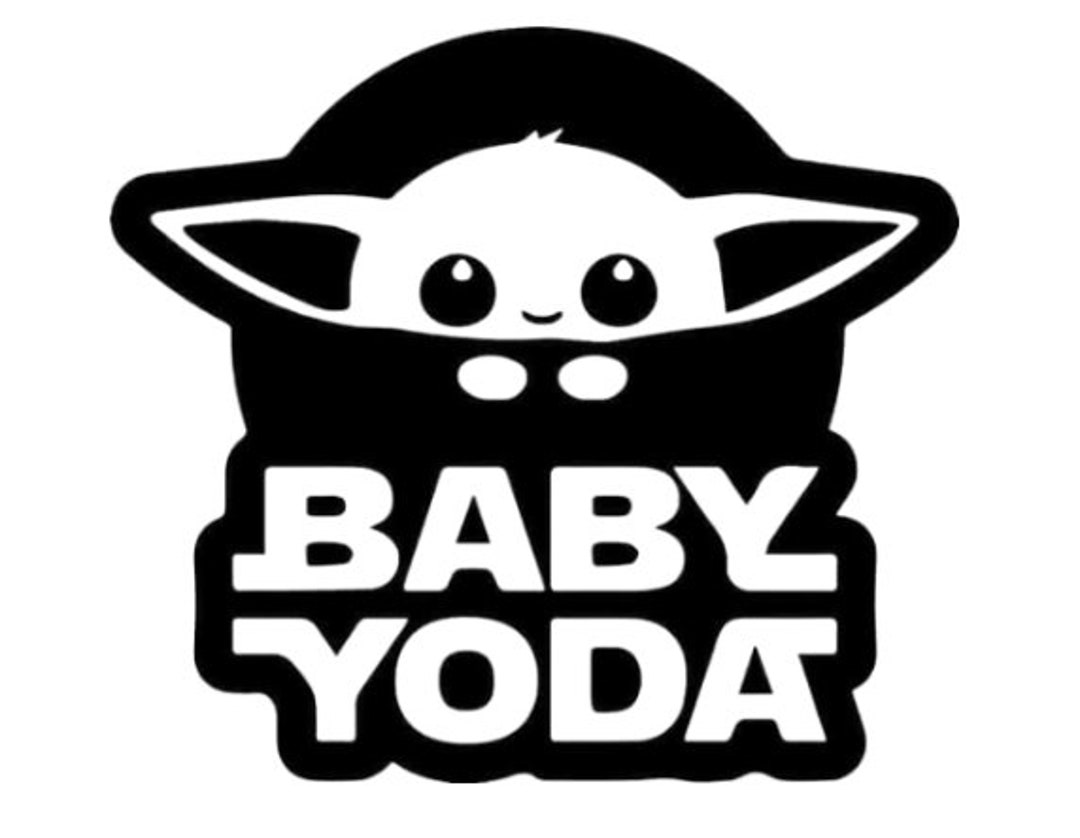 Baby Yoda Grogru Vinyl Decal - Etsy