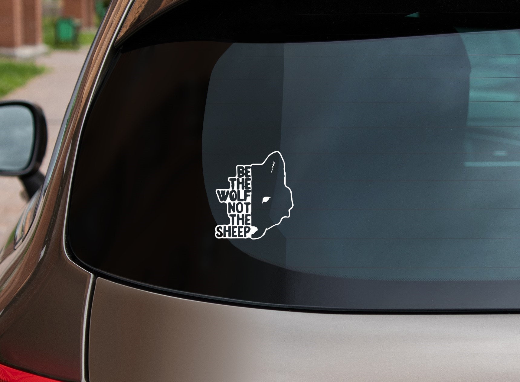 Be the Wolf Not the Sheep Vinyl Decal - Etsy