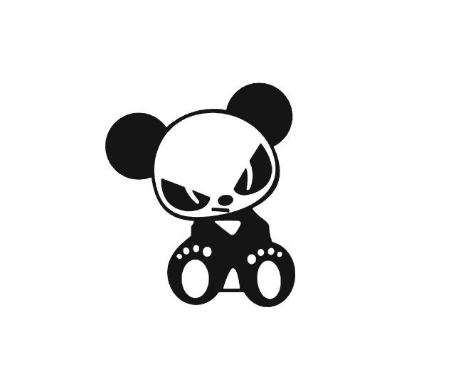 Mad Panda Vinyl Decal - Etsy