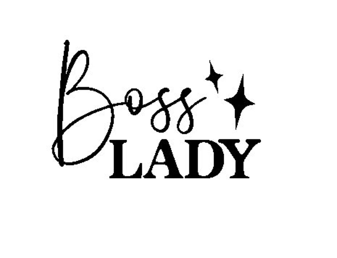 Boss Lady Vinyl Decal - Etsy