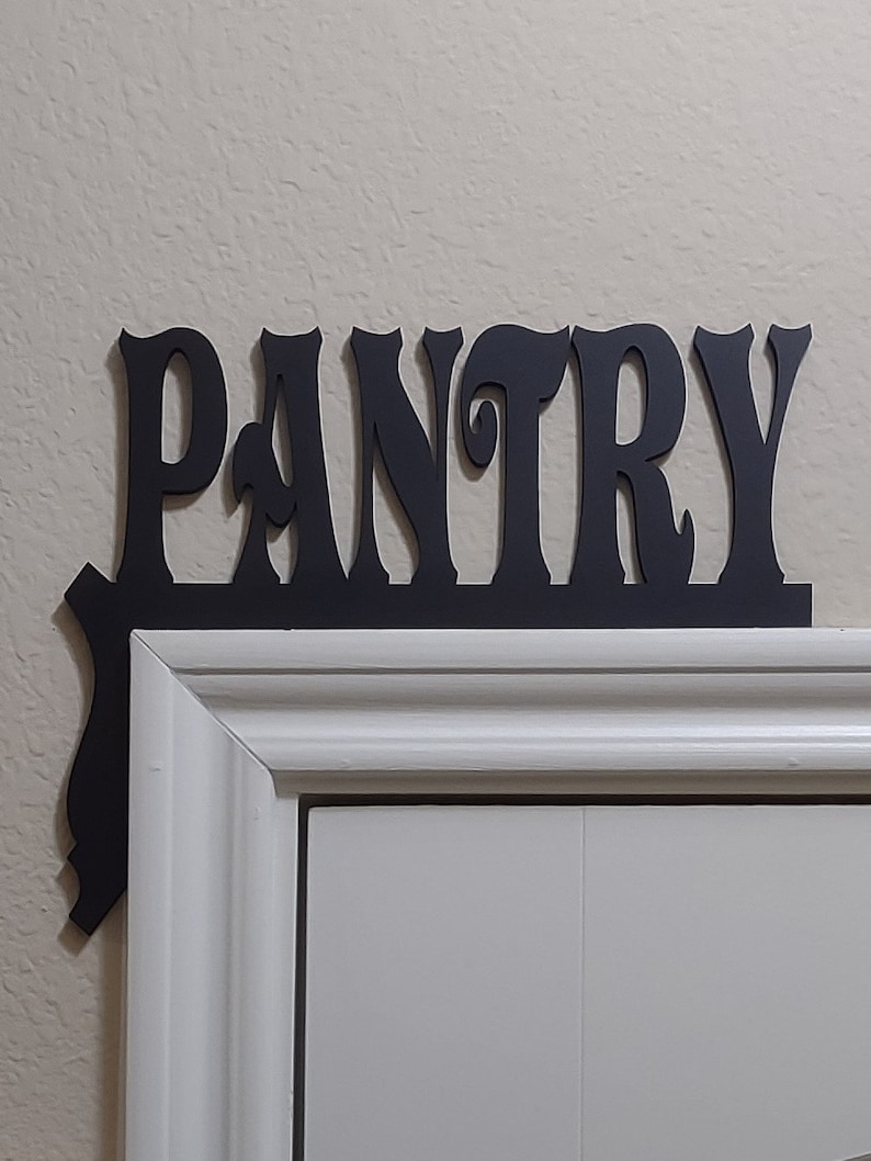 Corner Pantry Door Topper, Over the Door Topper, Pantry Sign - Etsy