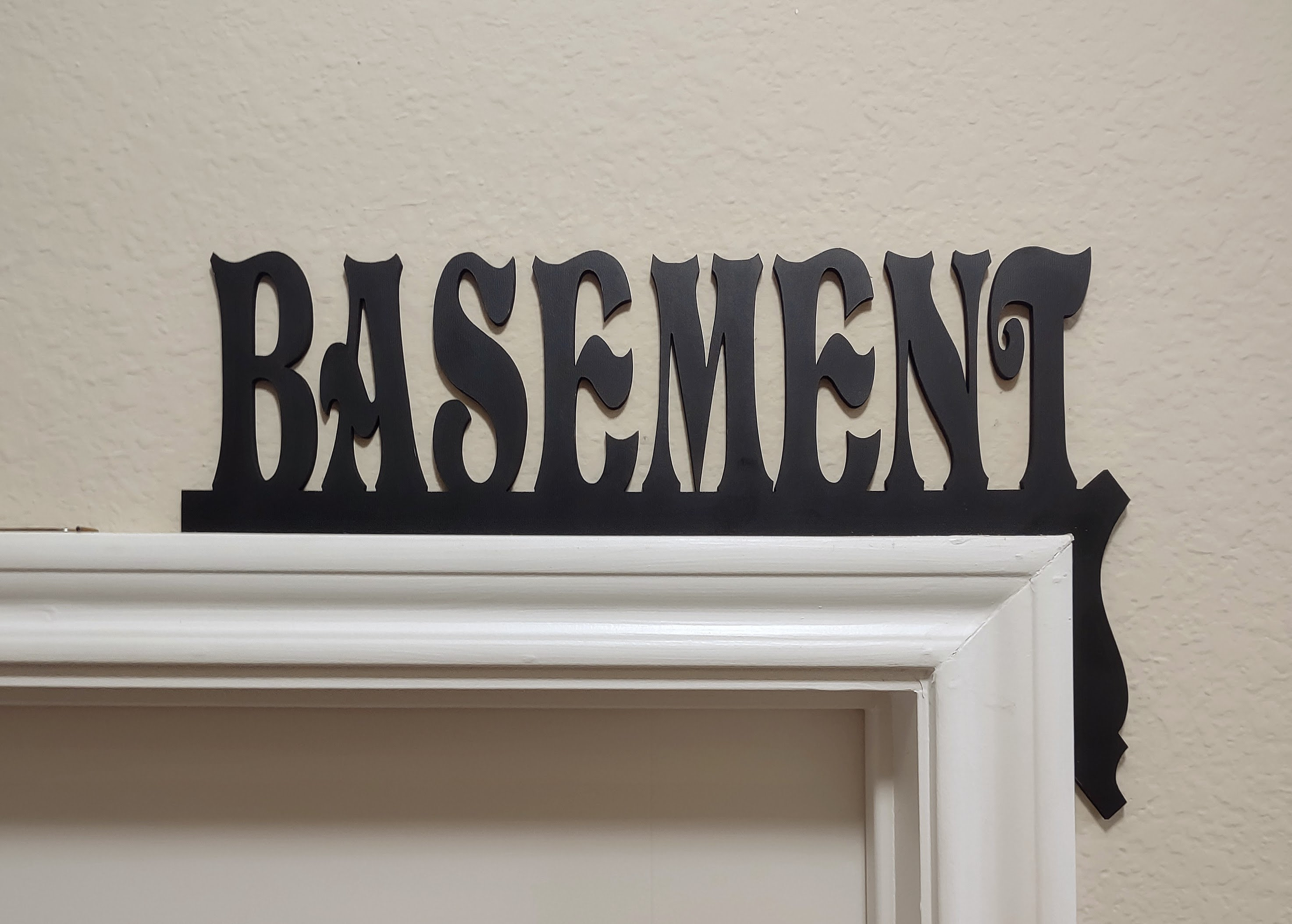 Basement Door Topper Sign - Etsy