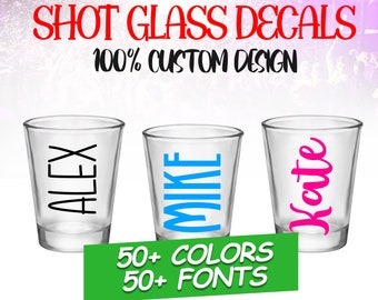 Shot Glass Sticker | Etsy