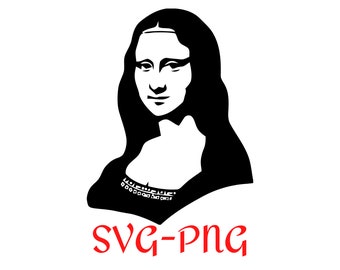 Mona Lisa Svg - Etsy