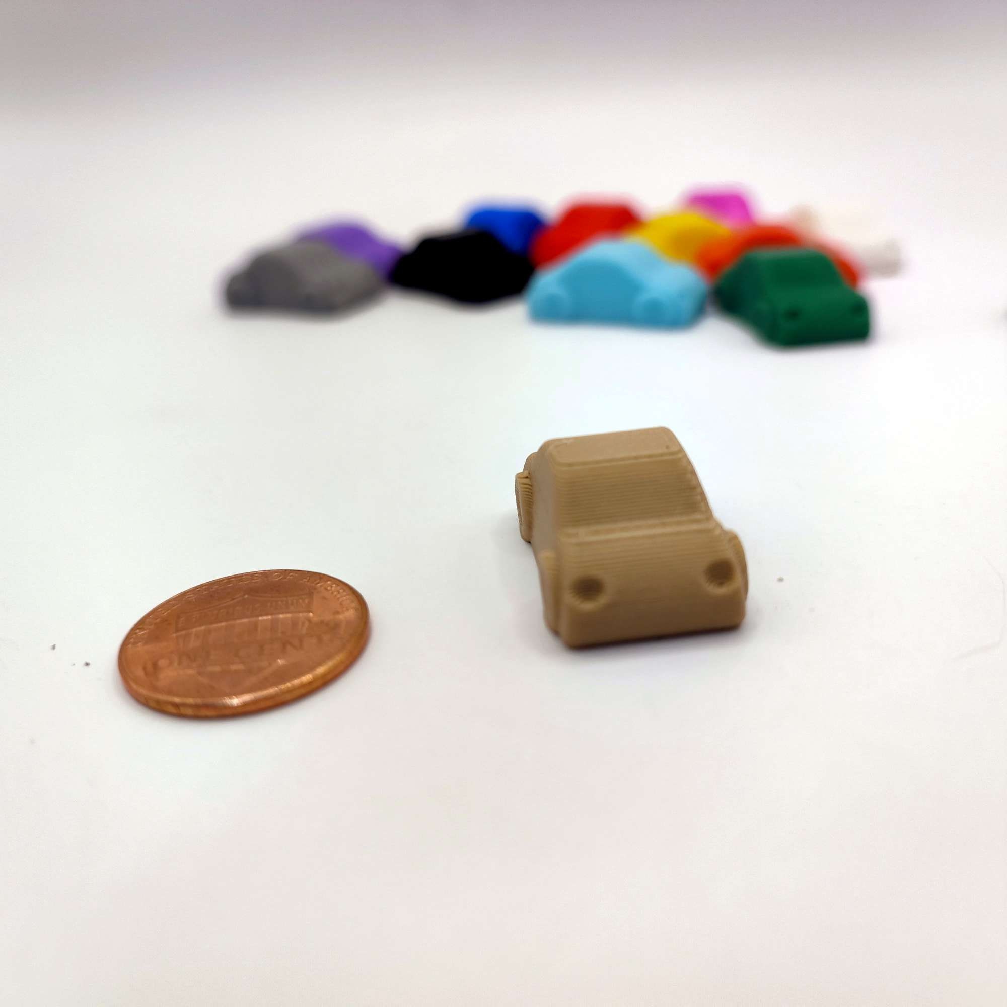 Small Game Tokens Shaped as Cars Set of 13 Various Colors - Etsy