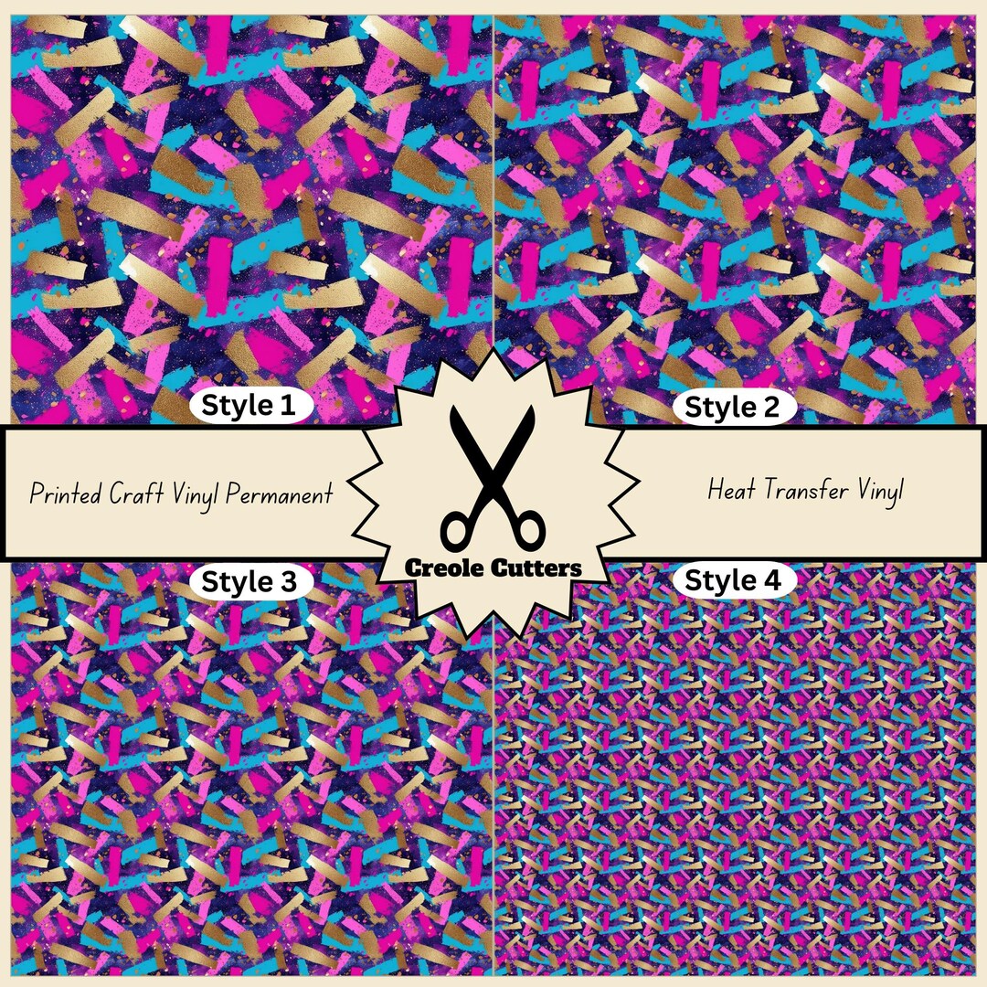 Electric Shock Pattern Adhesive Vinyl, Printed Heat Transfer Vinyl ...