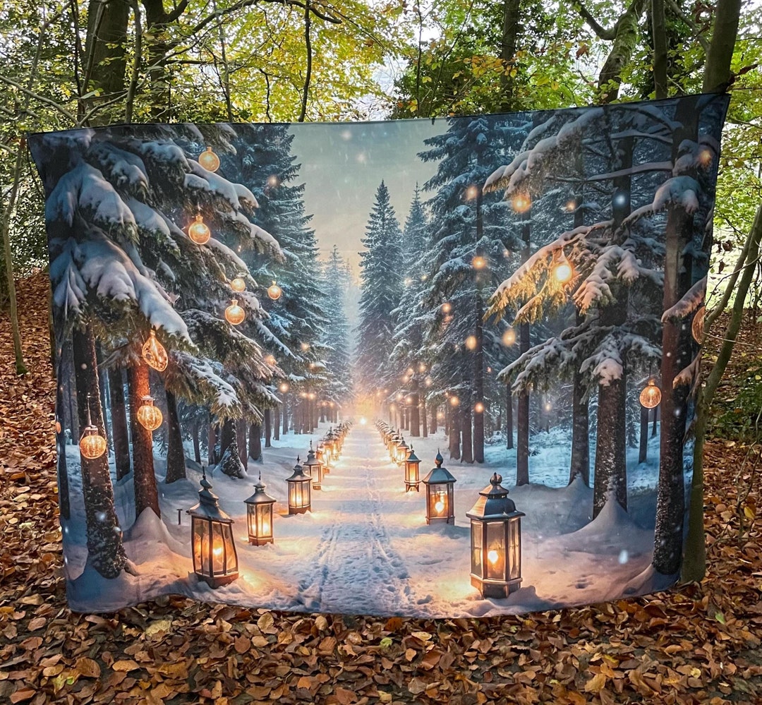 Xmas Lights Backdrop, W7ft X H5ft of Lights Backdrop. Christmas Scene ...