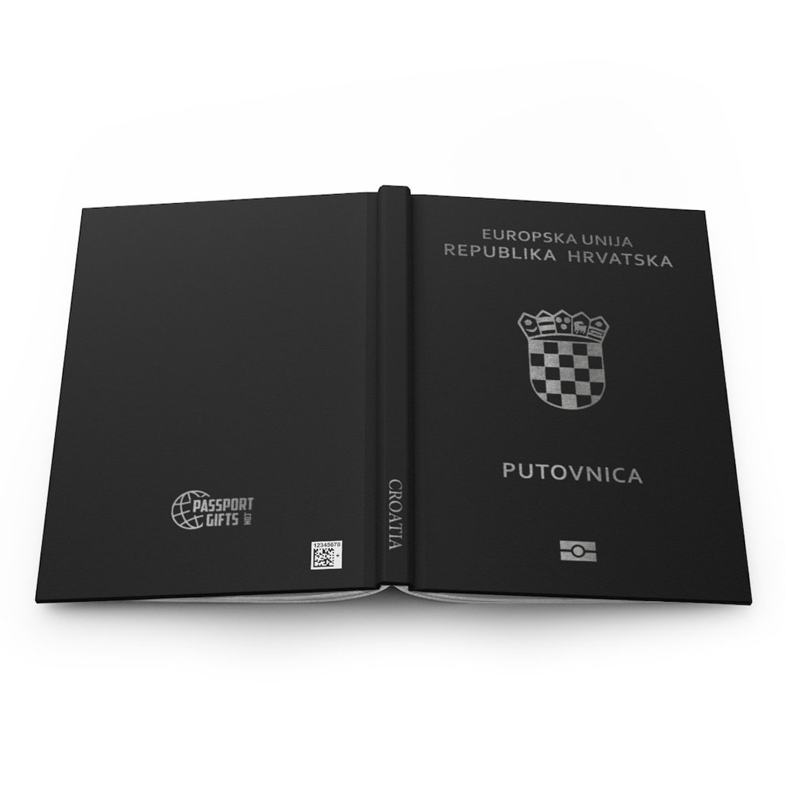 Croatian Passport Hardcover Journal Notebook Best T For Citizens Of