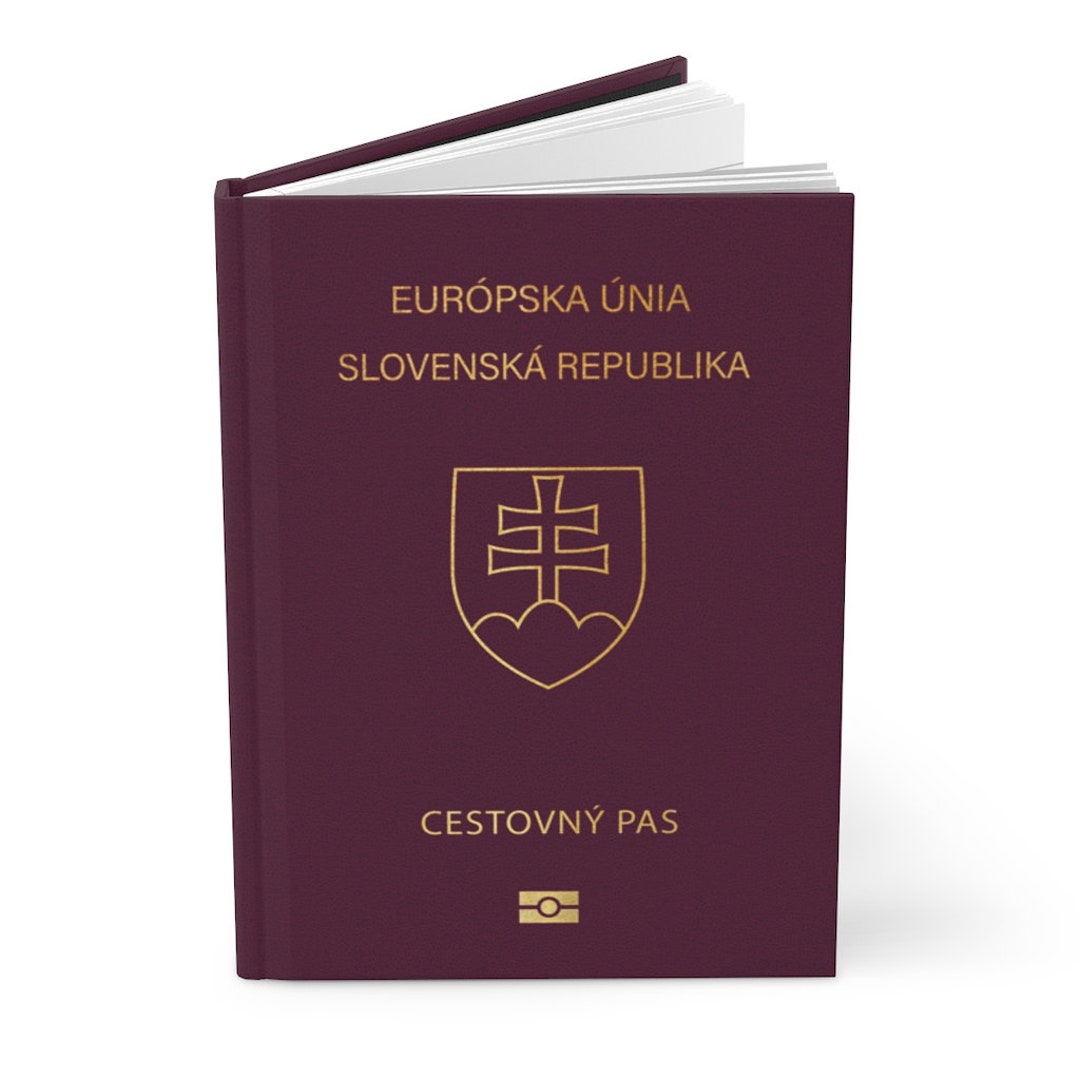Slovak Passport Hardcover Journal Notebook Best Gift for Citizens of ...
