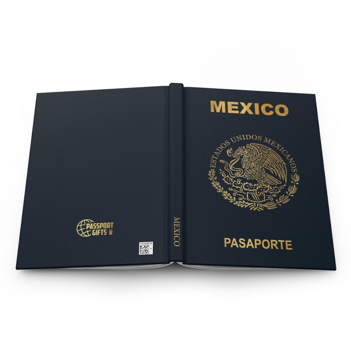 Mexican Passport Hardcover Journal Notebook Best Gift for Citizens of ...