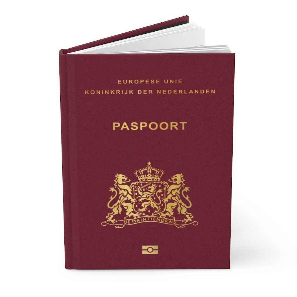 Dutch Passport Hardcover Journal Notebook Best Gift for Citizens of the ...