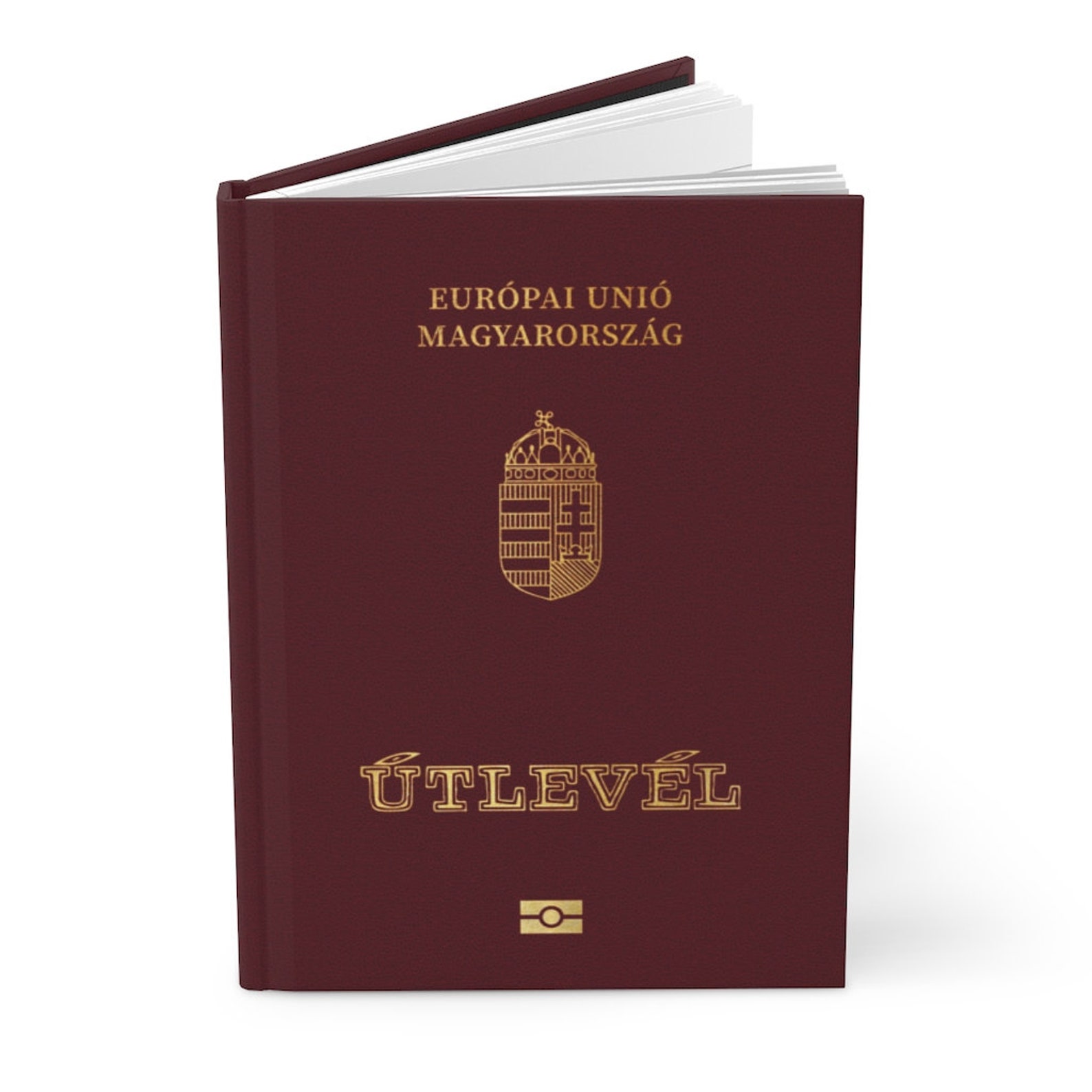 Hungarian Passport Hardcover Journal Notebook Best Gift for Citizens of ...