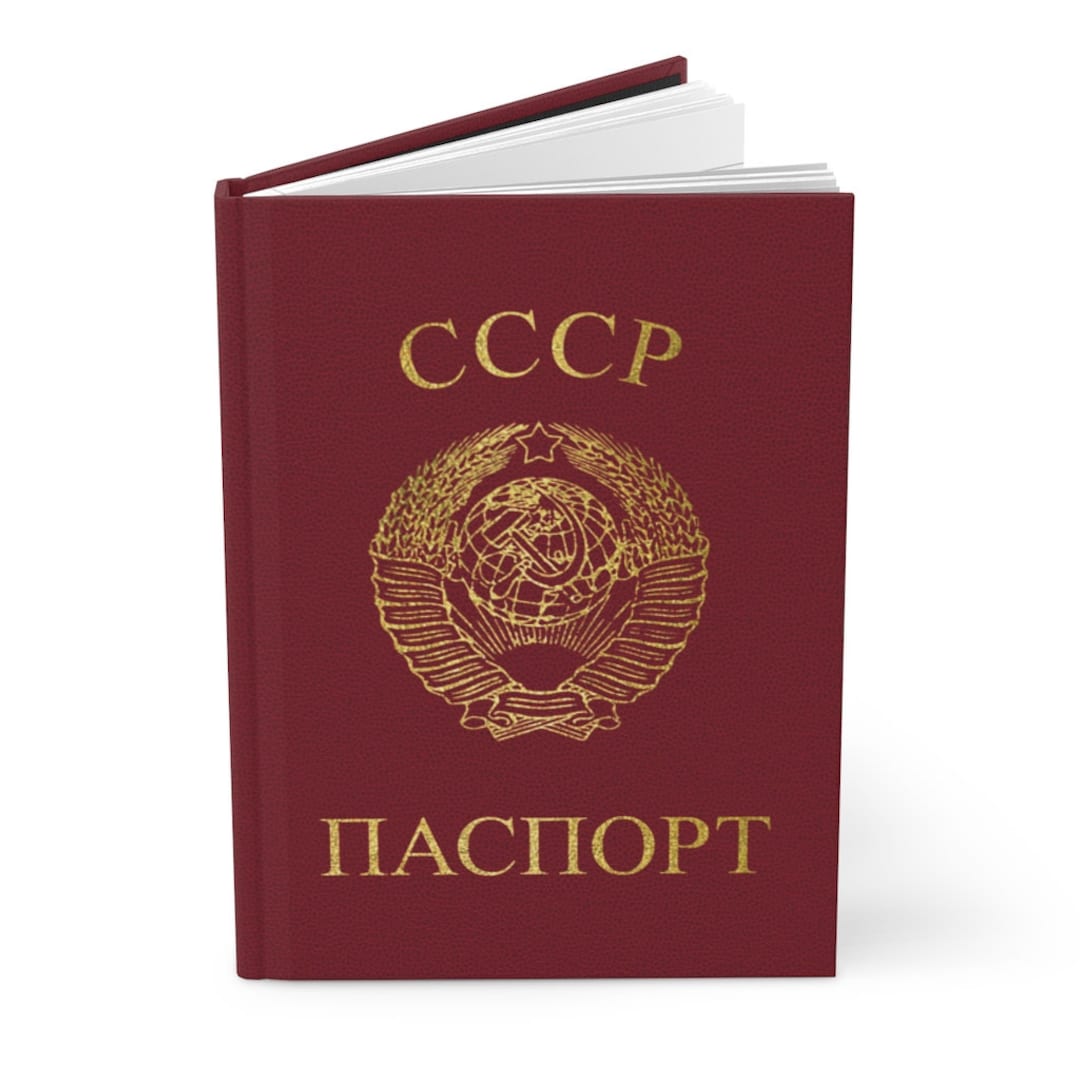 USSR Passport Hardcover Journal Notebook Best Gift for Citizens of the ...