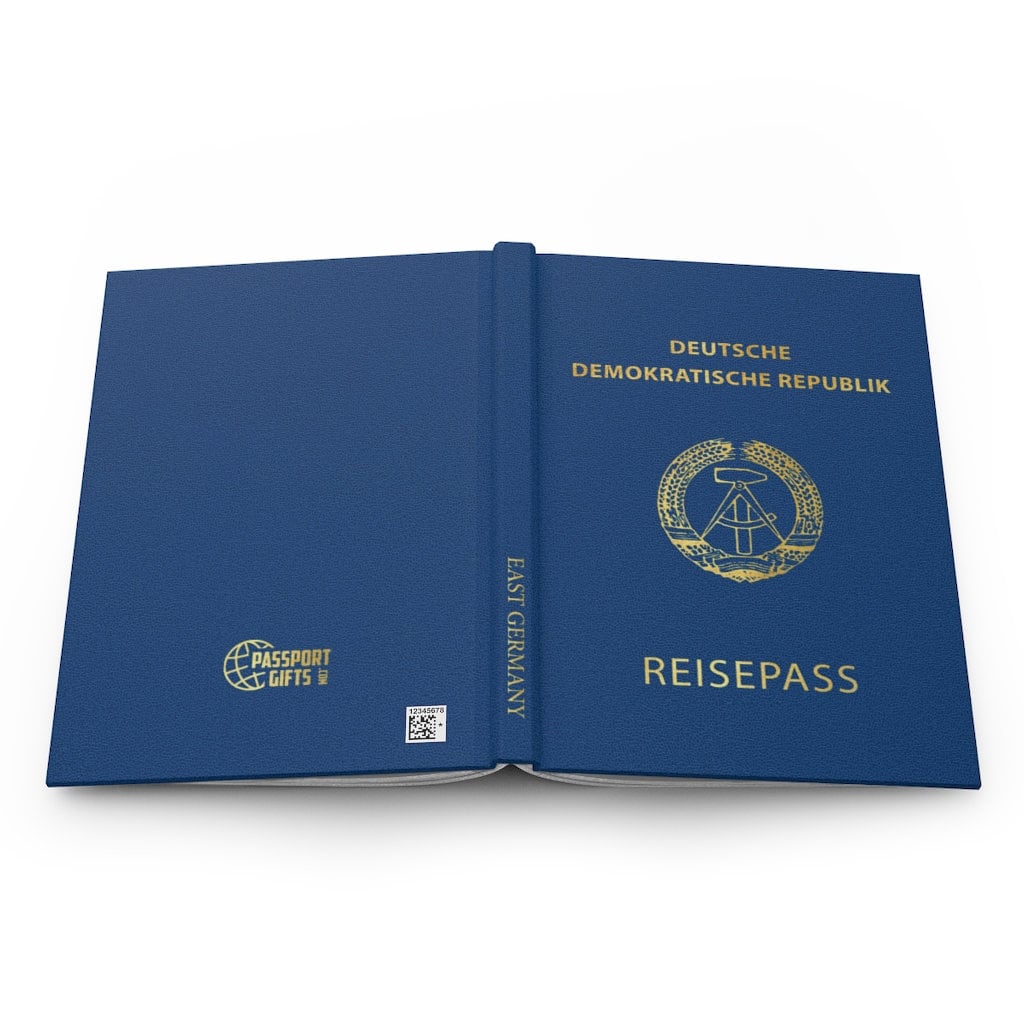 East German Passport Hardcover Journal Notebook Best T For Citizens