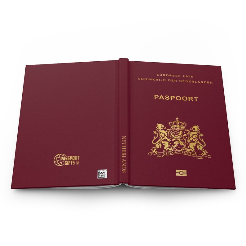 Dutch Passport Hardcover Journal Notebook Best Gift for Citizens of the ...