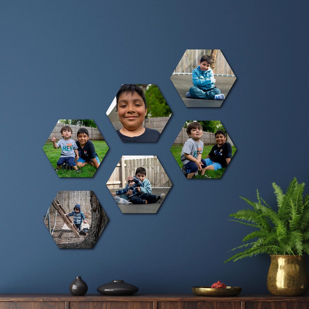 Hexagon Personalized Wall Tiles | 8"x9.2"| - Etsy