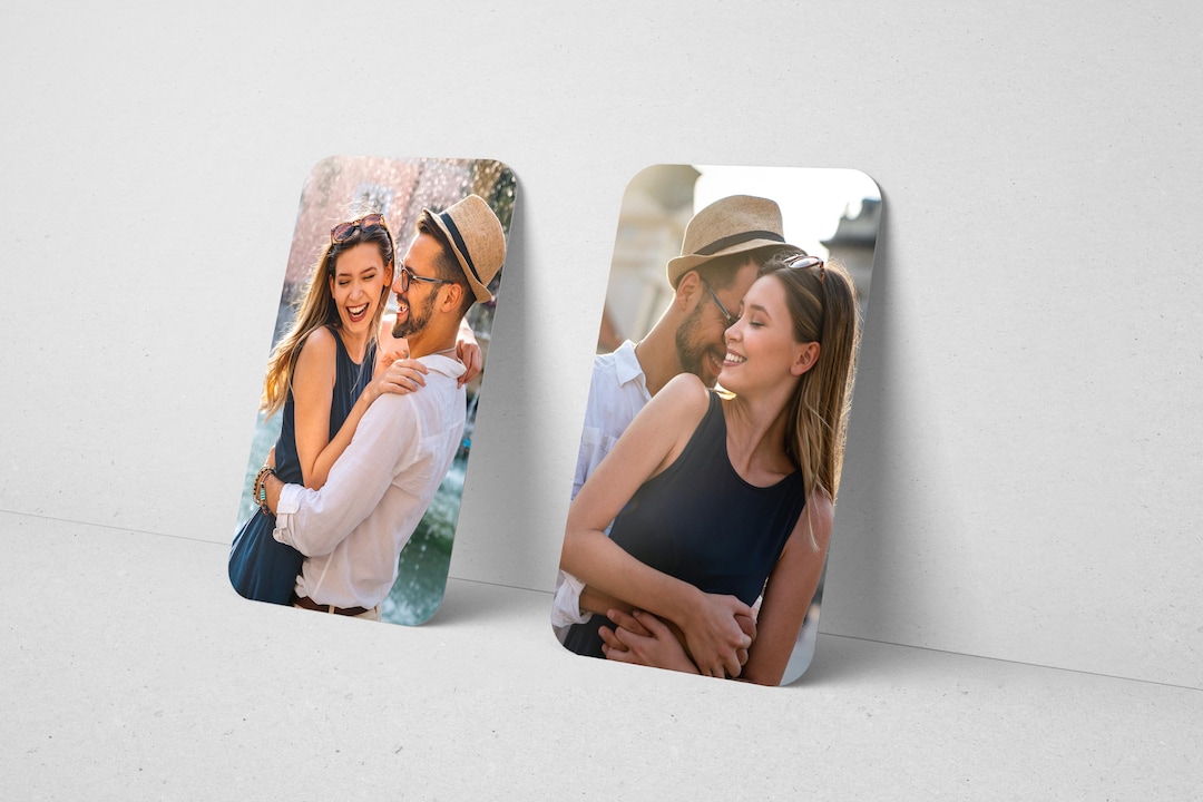 Personalized Wallet Metal Photograph | 2"x 3.5" | Double Sided | - Etsy