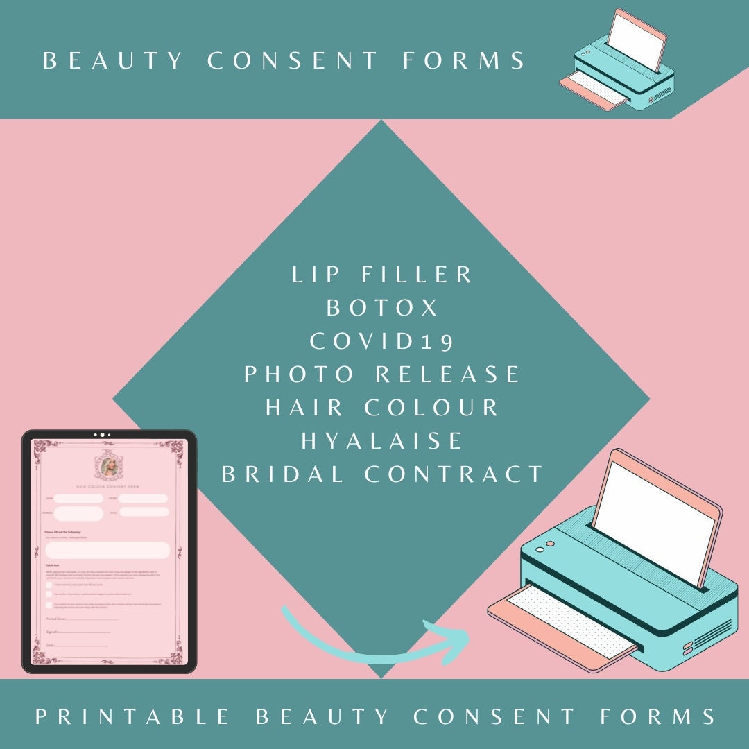 Printable Botox Consent Form Beauty Consent Form Esthetician Consent ...