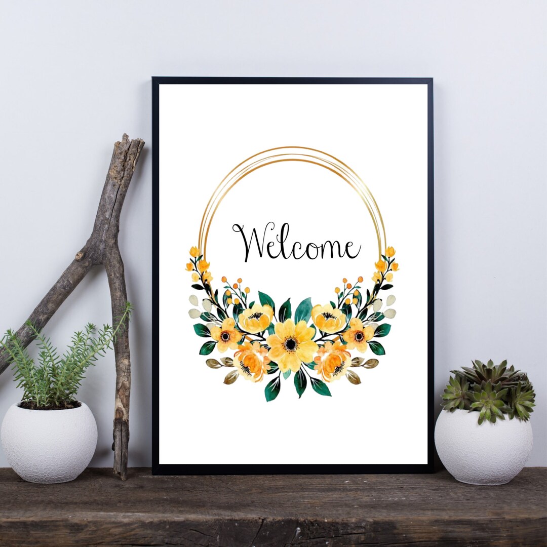 Welcome Sign Template, Instant Download, Printable, Digital Download 1 ...