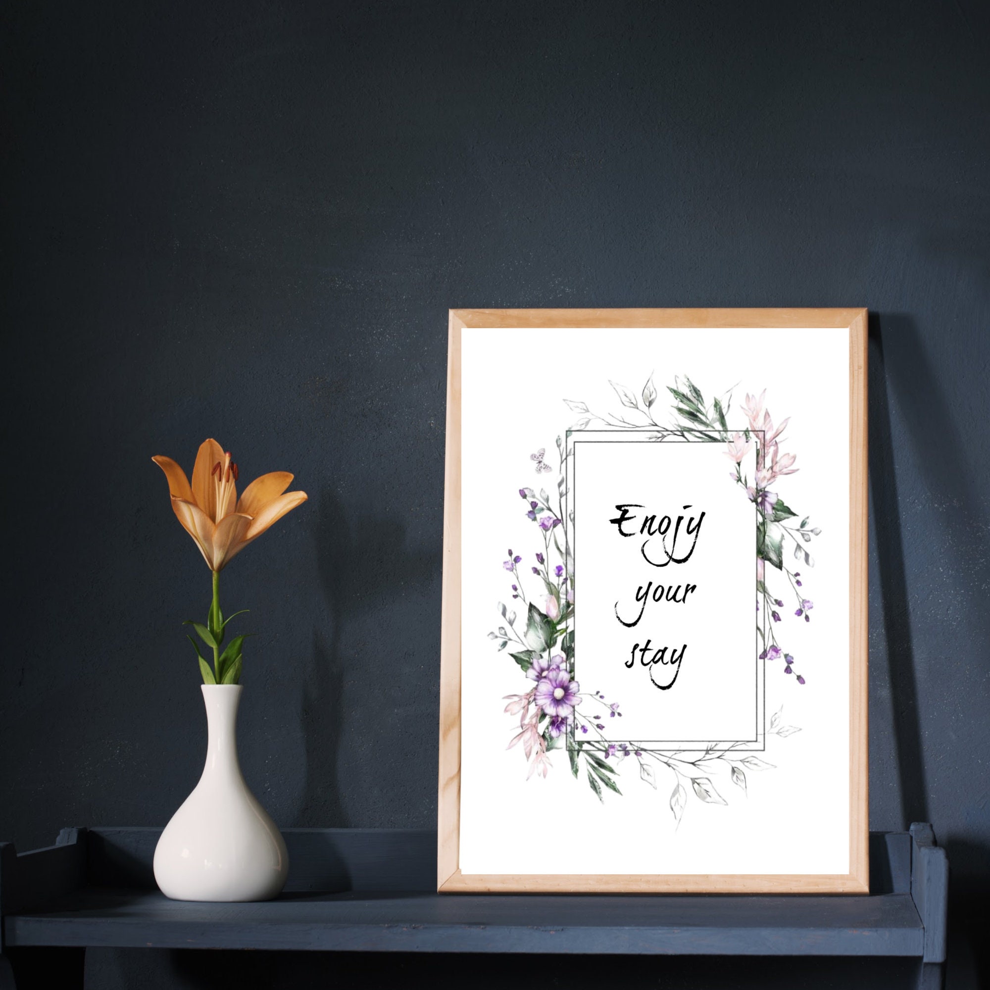 Enjoy Your Stay Sign Template Instant Download Printable - Etsy