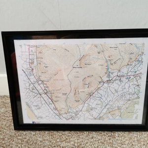Framed Os Map - Etsy UK