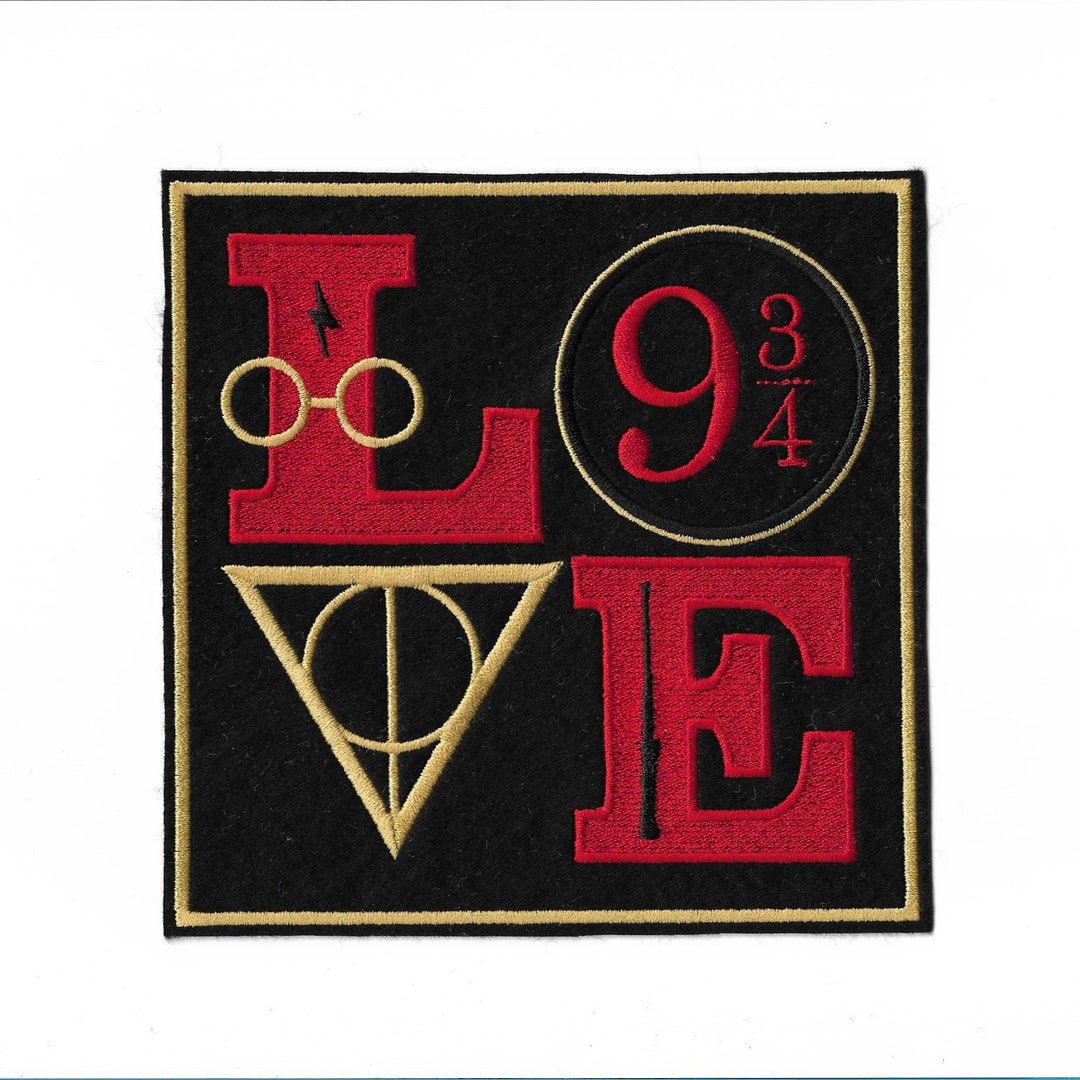 Large Patch Thermo-adhesive Patch Sorcerer Glasses House Elf Dobby Wand ...