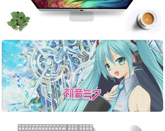 XL rectangular gaming mousemat Hatsune Miku Mousepad Extra Large XXL ...