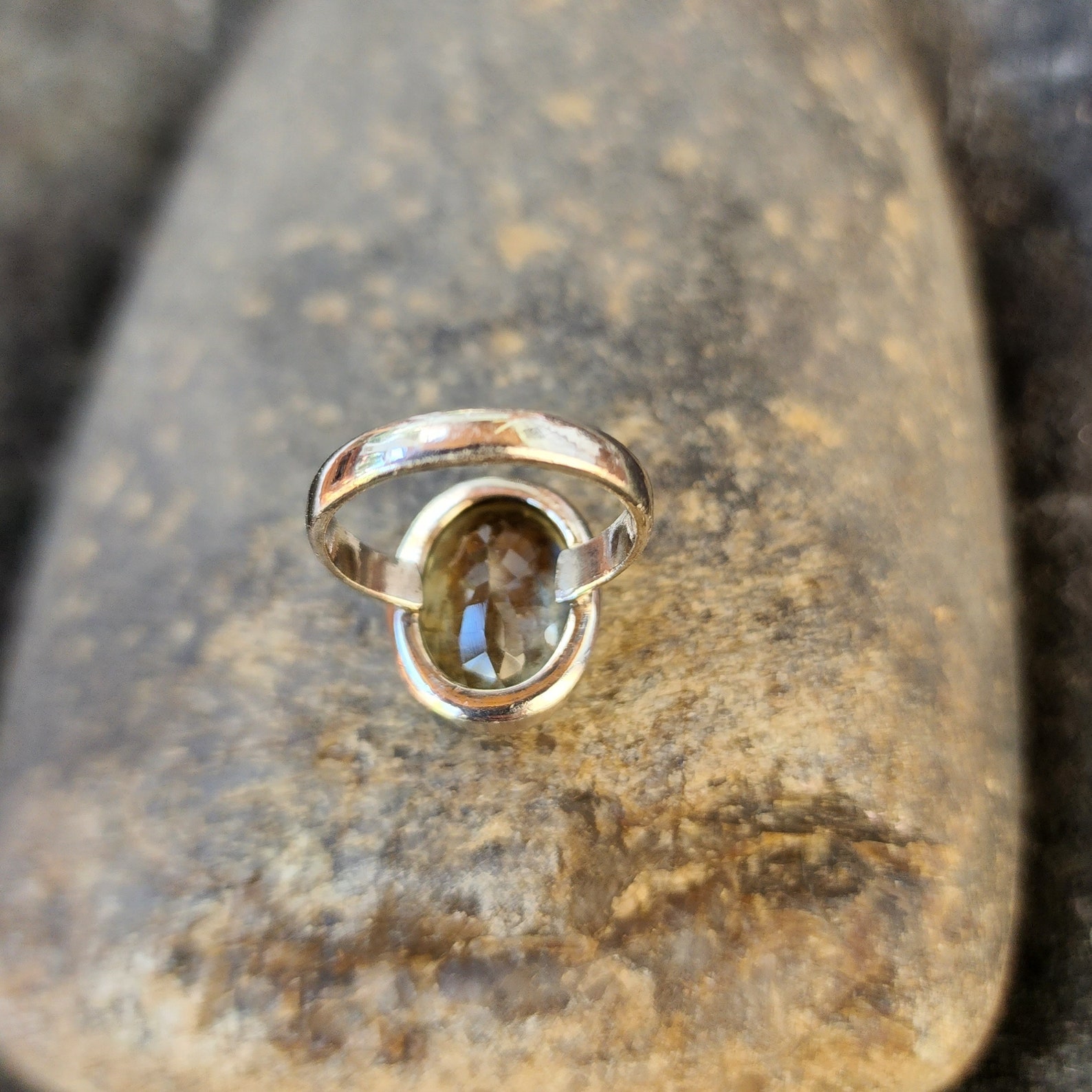 Silver Ring Semi Precious Stone - Etsy