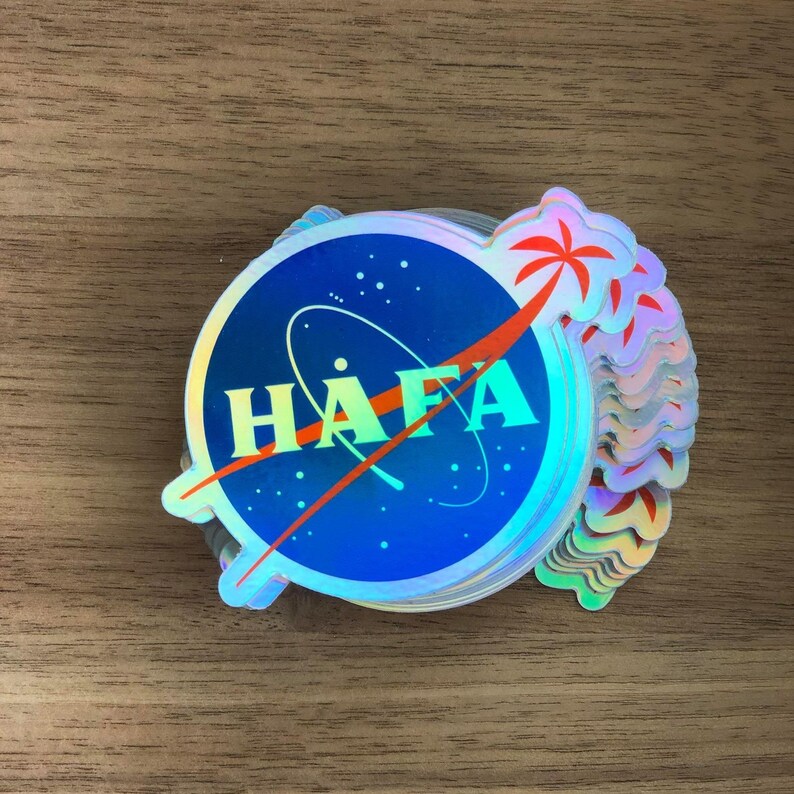 Hafa (nasa-inspired) Holographic Sticker Hafa Adai Guam Chamorro - Etsy